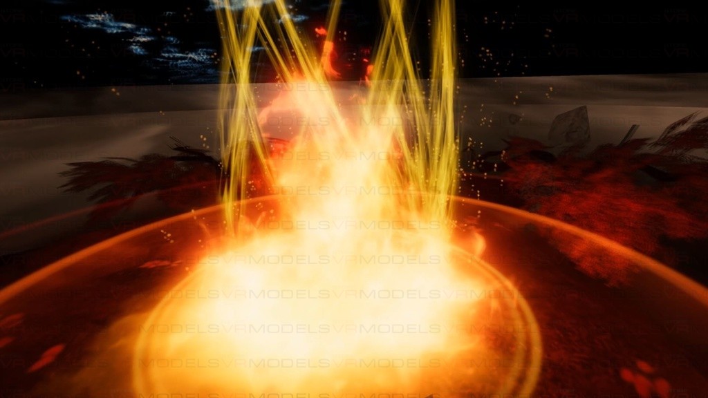 fire aura intro » VRModels - 3D Models for VR / AR and CG projects1