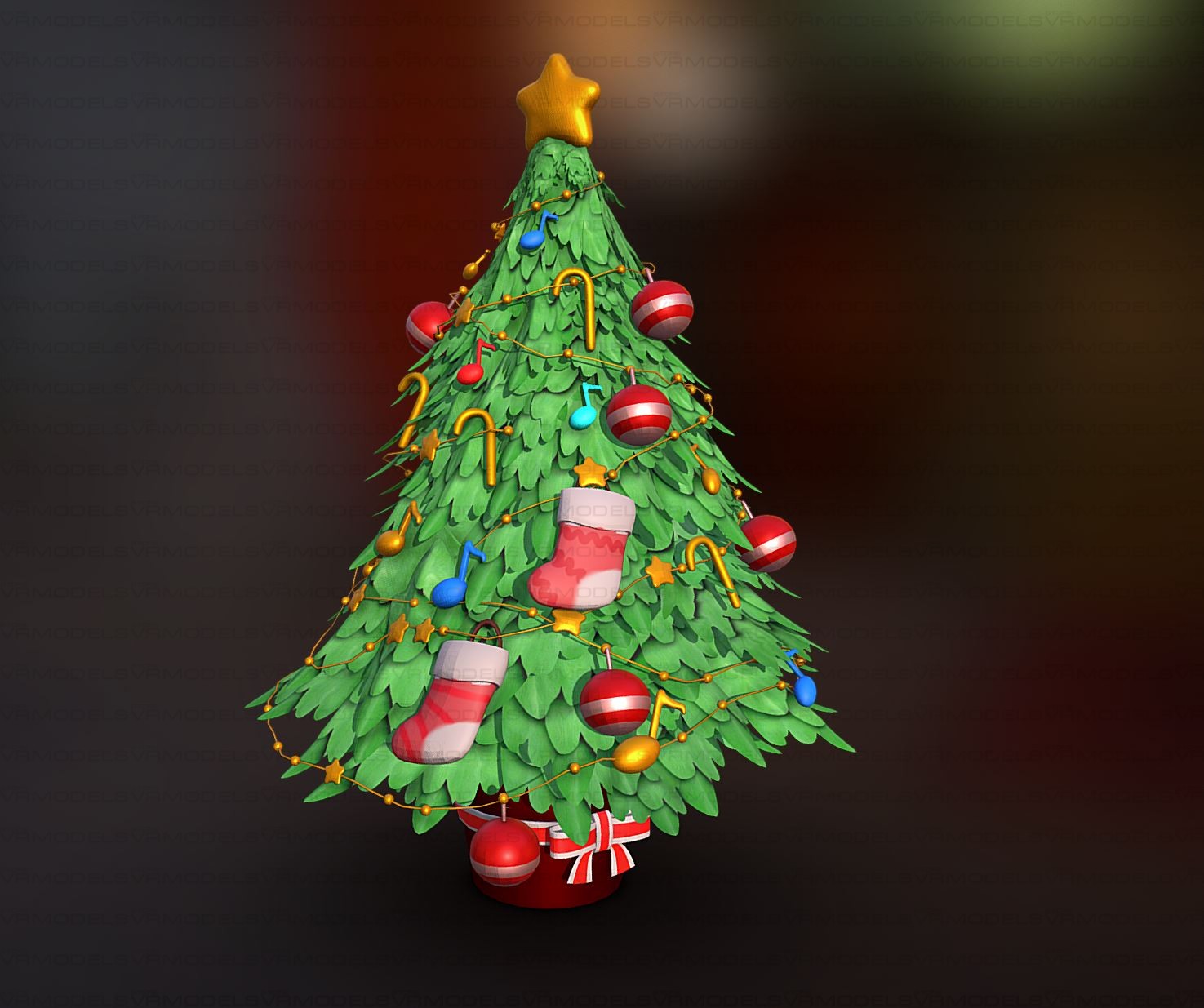 Christmas Tree » VRModels - 3D Models for VR / AR and CG projects1