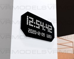 Digital Clock » VRModels - 3D Models for VR / AR and CG projects