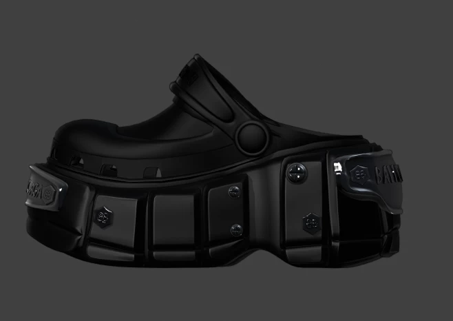 Shoes | Balenci X Crocs Summer 2022 » VRModels - 3D Models for VR / AR ...