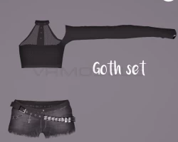 Miyukis Goth Set » VRModels - 3D Models for VR / AR and CG projects