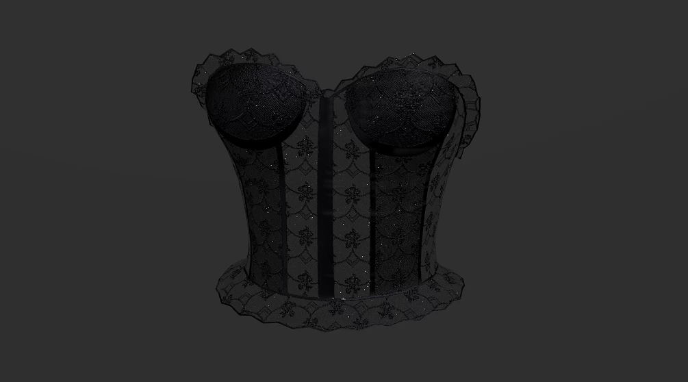 Lace Corset » VRModels - 3D Models for VR / AR and CG projects1