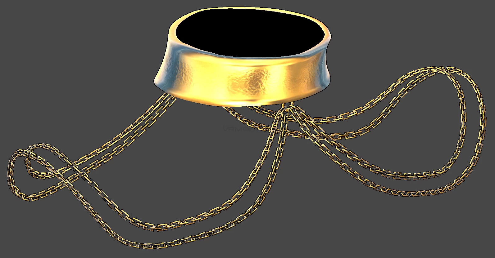 Gold Chain Set for Nardoragon » VRModels - 3D Models for VR / AR and CG ...