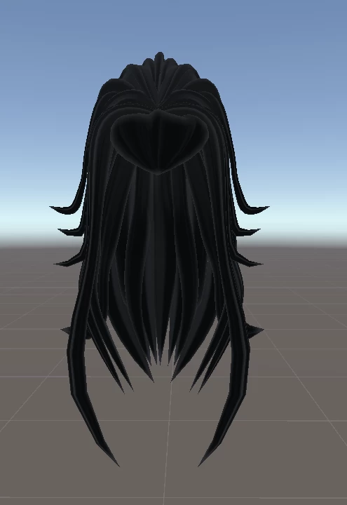 Gothic Hair ഒ˚₊ » VRModels - 3D Models for VR / AR and CG projects