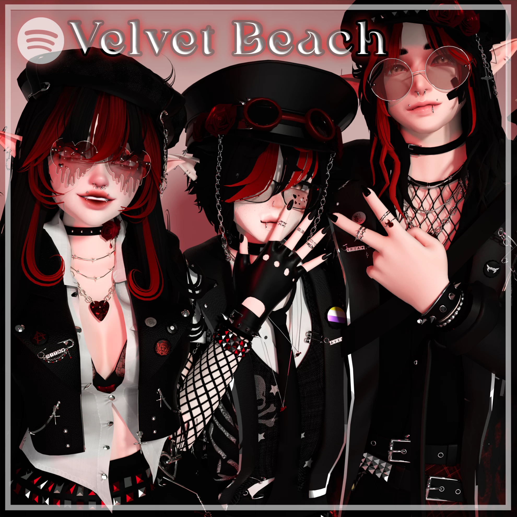 Velvet Beach Trio » VRModels - 3D Models for VR / AR and CG projects