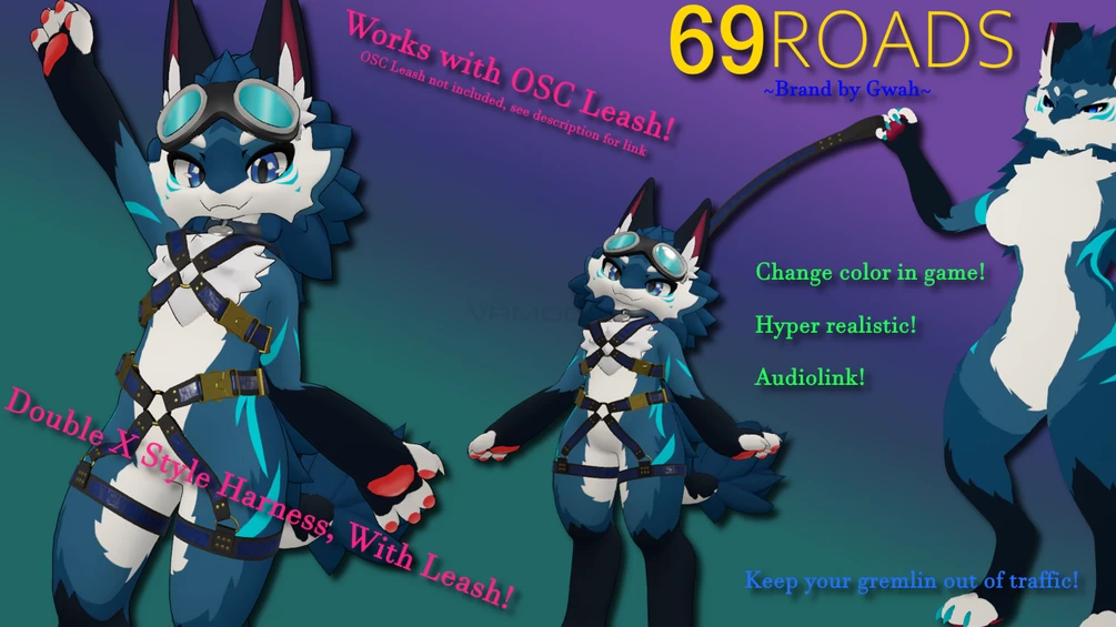 Harness and Leash - For Chibi Novabeast » VRModels - 3D Models for VR ...