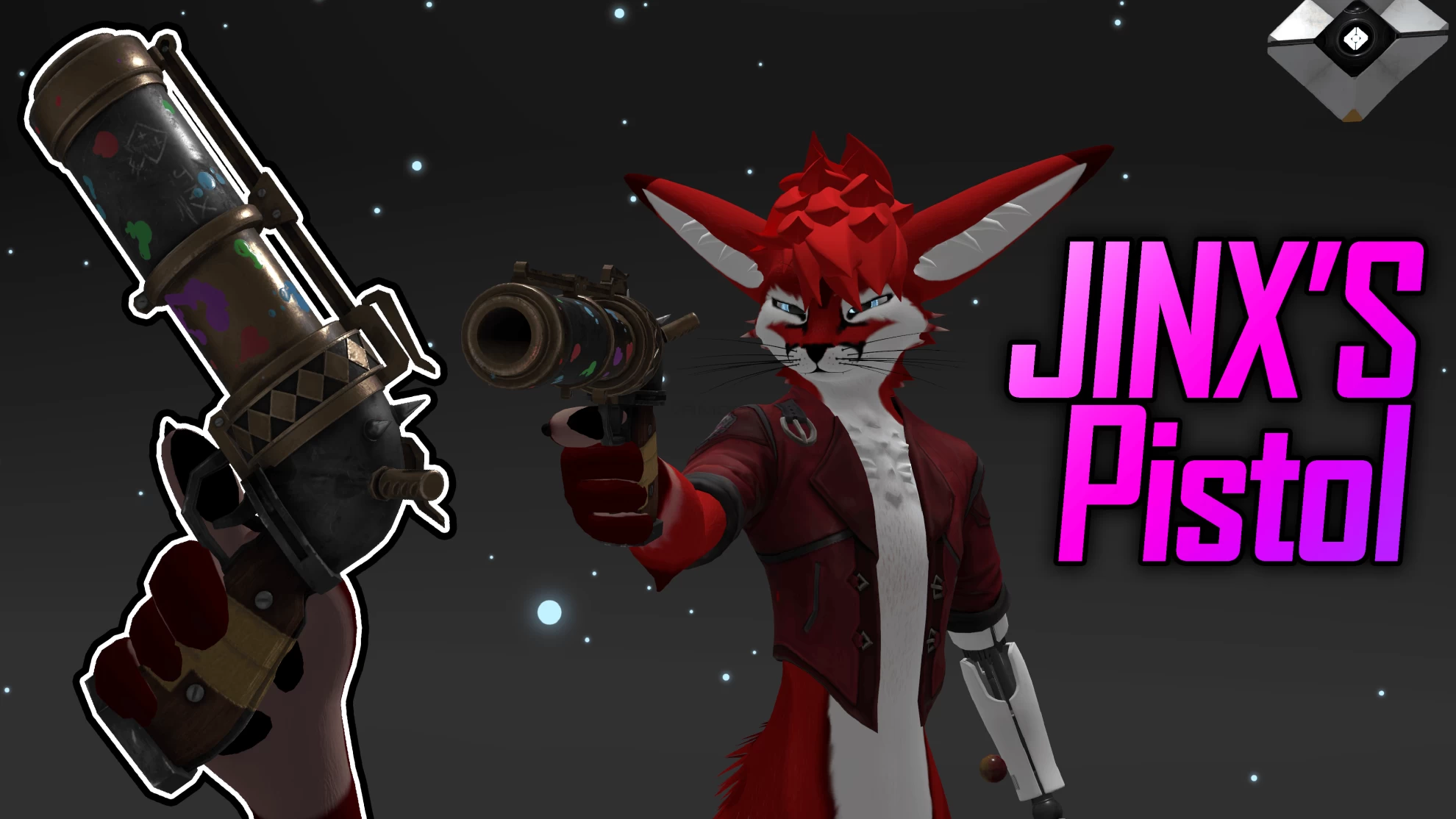 Jinx's Pistol from Arcane » VRModels - 3D Models for VR / AR and CG ...