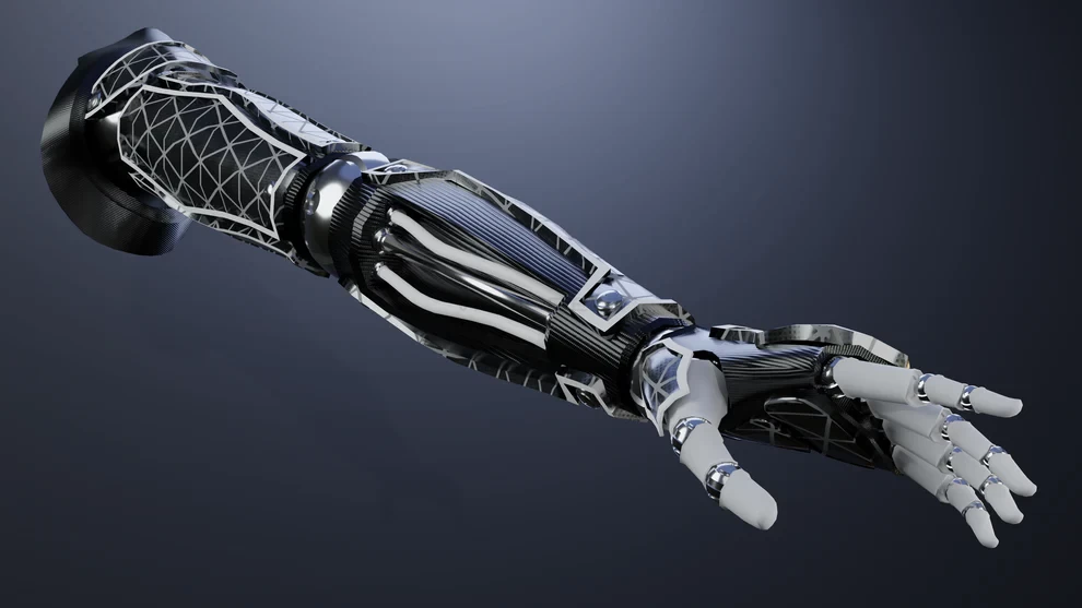 Mechanical Cyber Robot arm » VRModels - 3D Models for VR / AR and CG ...