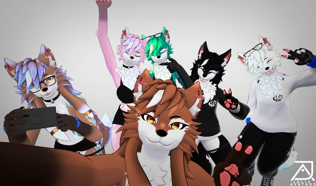 Ari V1.2 - Furry Maned Wolf (Vrchat Avatar, Face Tracking and Quest ...