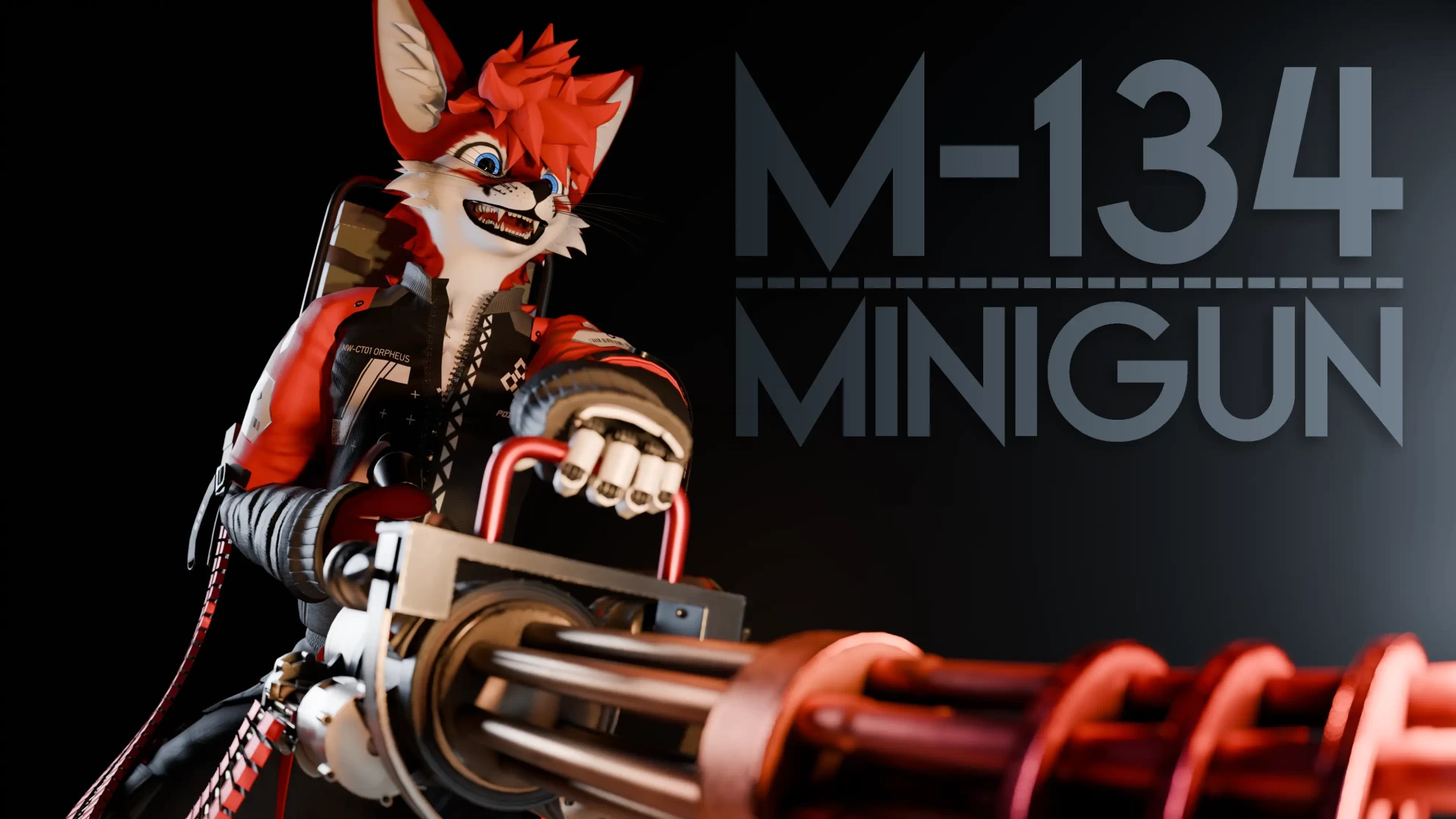 Handheld M-134 Minigun [VRChat] » VRModels - 3D Models for VR / AR and ...