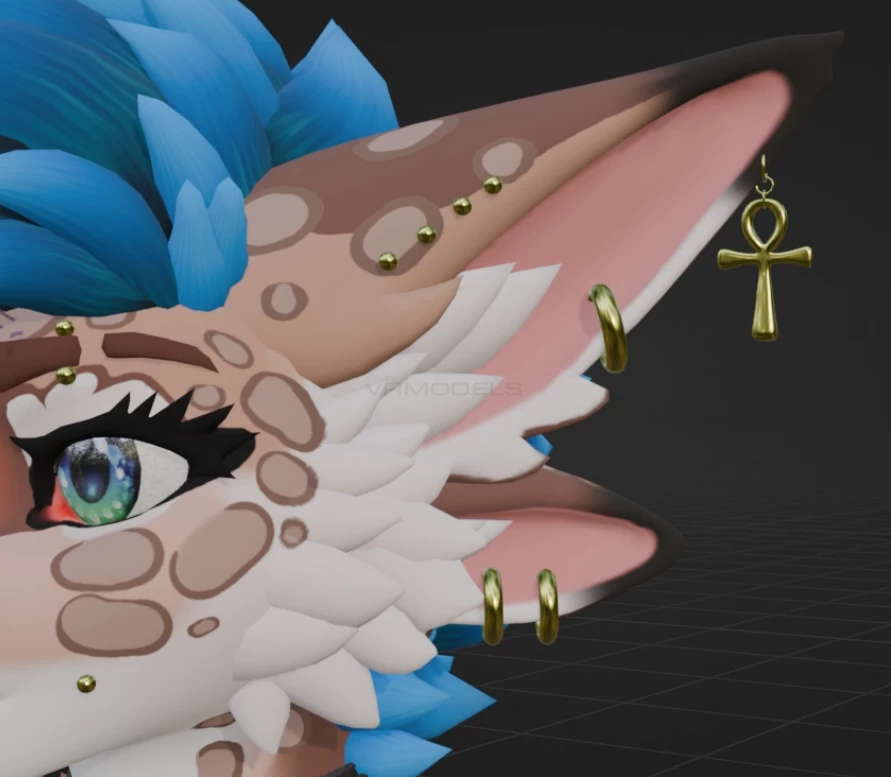 Ziva 4 Ears and extra Fluff » VRModels - 3D Models for VR / AR and CG ...