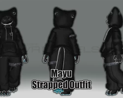 Mayu Strapped Outfit • With Bonus Shirt » VRModels - 3D Models for VR ...