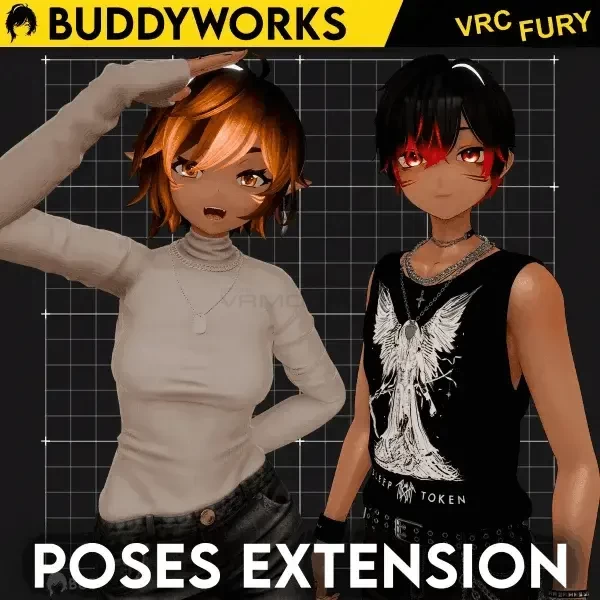 BUDDYWORKS Poses Extension » VRModels - 3D Models for VR / AR and CG ...
