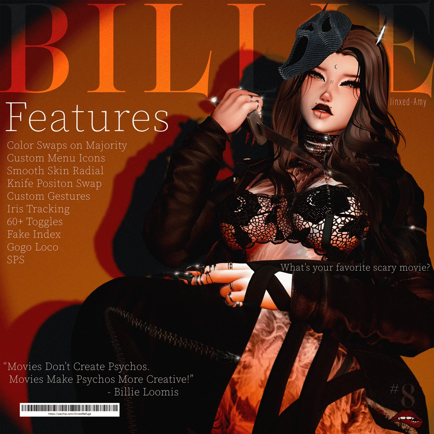 Billie » VRModels - 3D Models for VR / AR and CG projects1