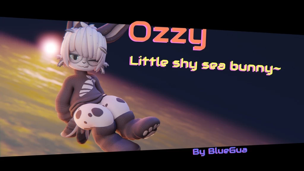 [BlueGuaShop] -3D Model-Ozzy-Little shy sea bunny~ » VRModels - 3D ...