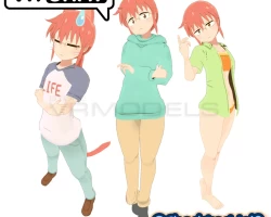 Kobayashi (小林) VRChat Full Body Tracking 3D Model » VRModels - 3D ...